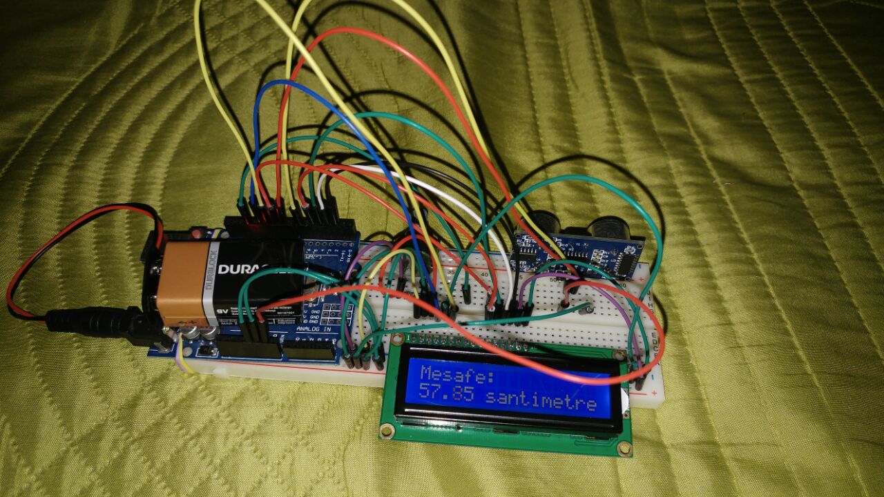 Simple Ultrasonic Distance Measurer With LCD Display | Arduino Project Hub