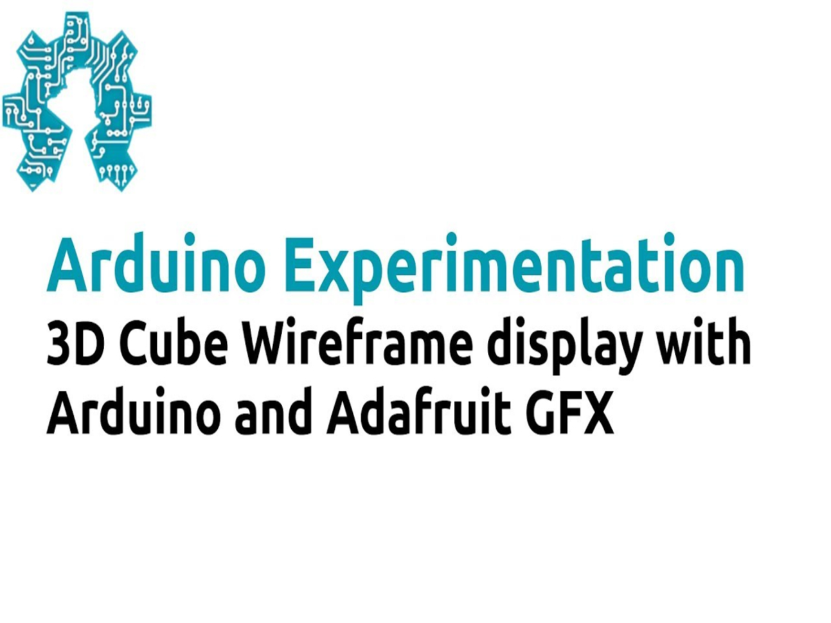 3d Cube Wireframe Display With Arduino Arduino Project Hub